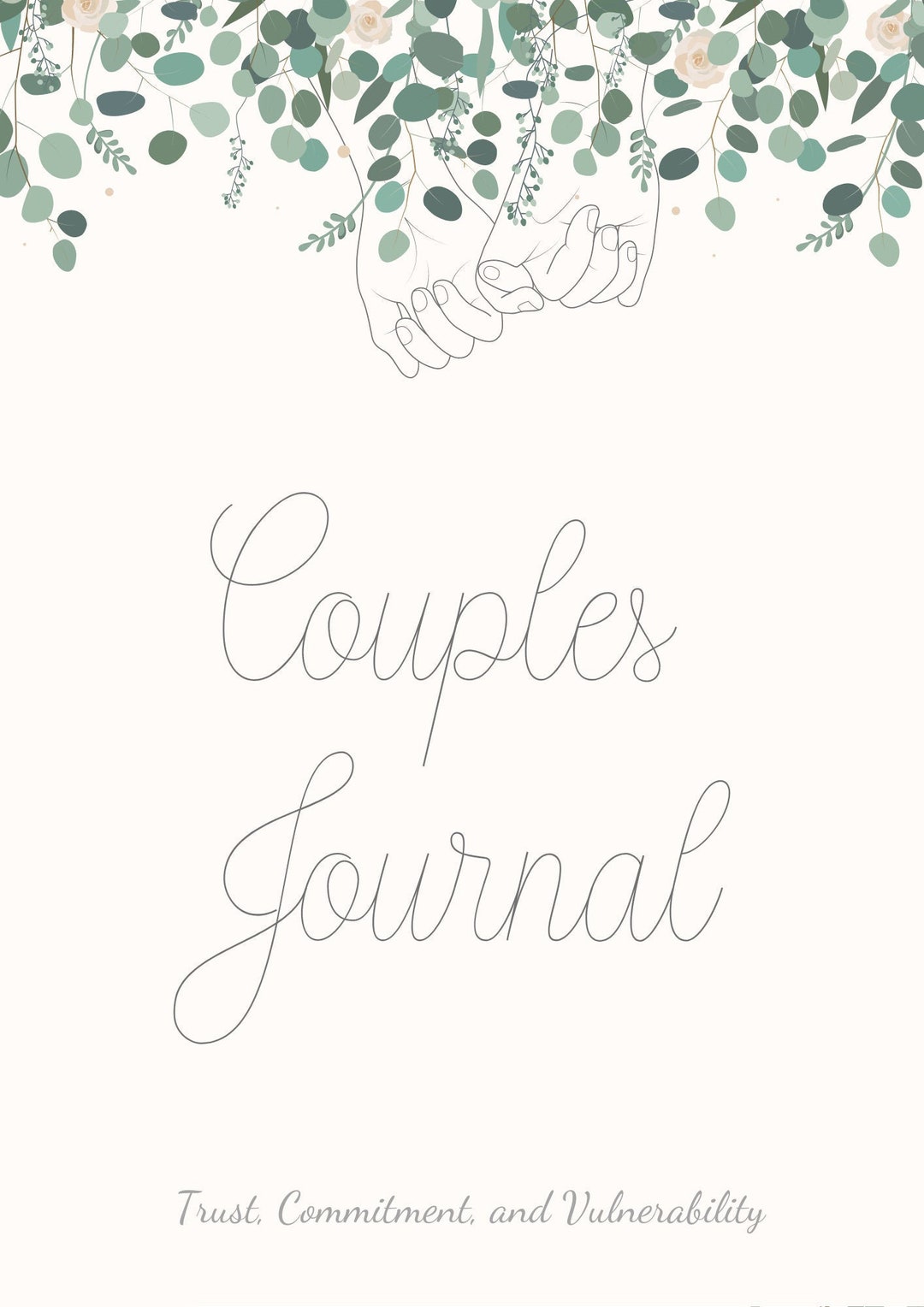 Couples Journal, Printable Couples Connection Journal, Guided Prompt ...