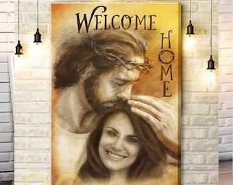 Welcome Home Portrait With Jesus - Etsy