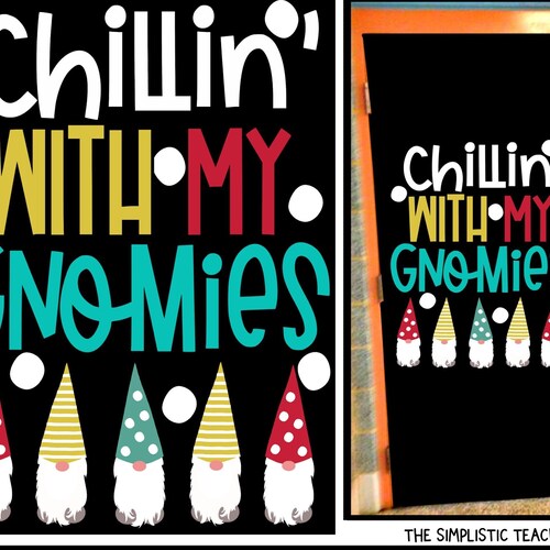 CLASSROOM DOOR DÉCOR Gnome Door Décor Chillin' Gnomies - Etsy