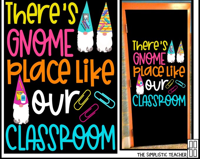CLASSROOM DOOR DÉCOR Gnome Door Décor Back to School Décor - Etsy