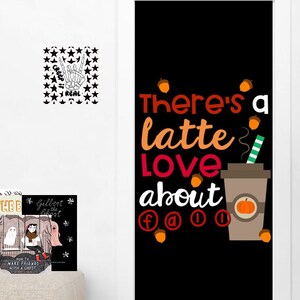 FALL COFFEE DECOR - Aesthetic Room Decor - Door Decoration - Entry Way ...