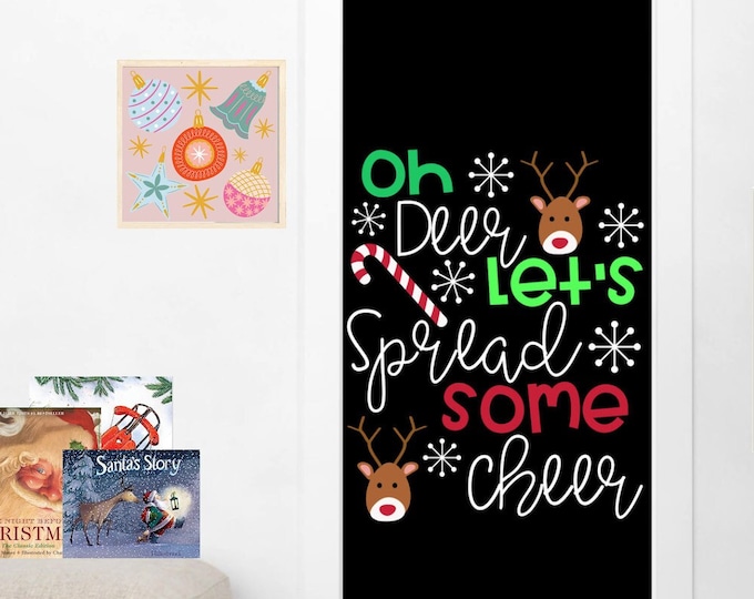 Christmas Classroom Door Decoration: Deer Bulletin Board Sign - Etsy