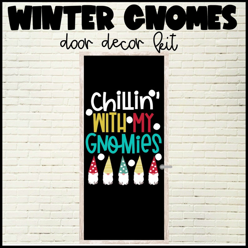 CLASSROOM DOOR DÉCOR Gnome Door Décor Chillin' Gnomies - Etsy