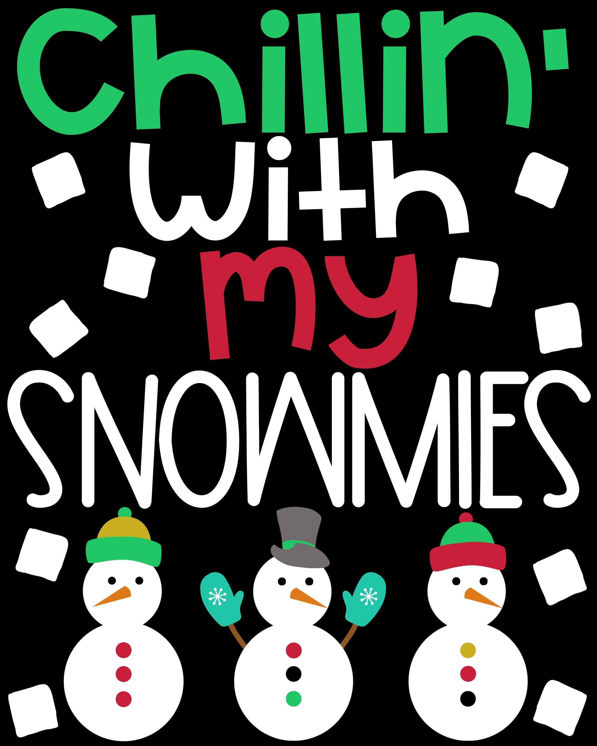SNOWMIES DECORATION MODERN Door Decor Handmade Poster - Etsy