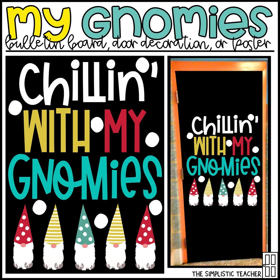 CLASSROOM DOOR DÉCOR Gnome Door Décor Chillin' Gnomies - Etsy