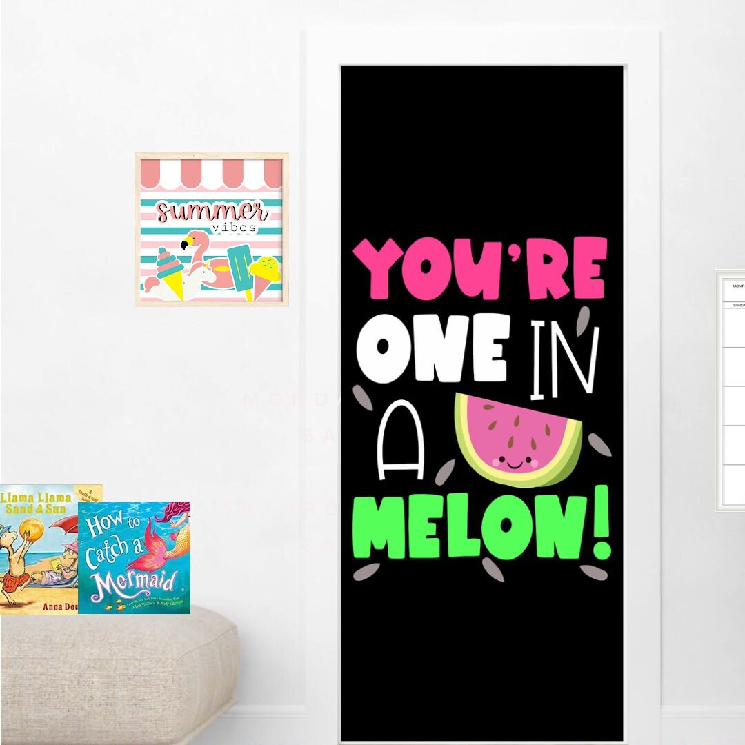 TROPICAL CLASSROOM DOOR - Watermelon Summer Room Decor - Summer Door ...