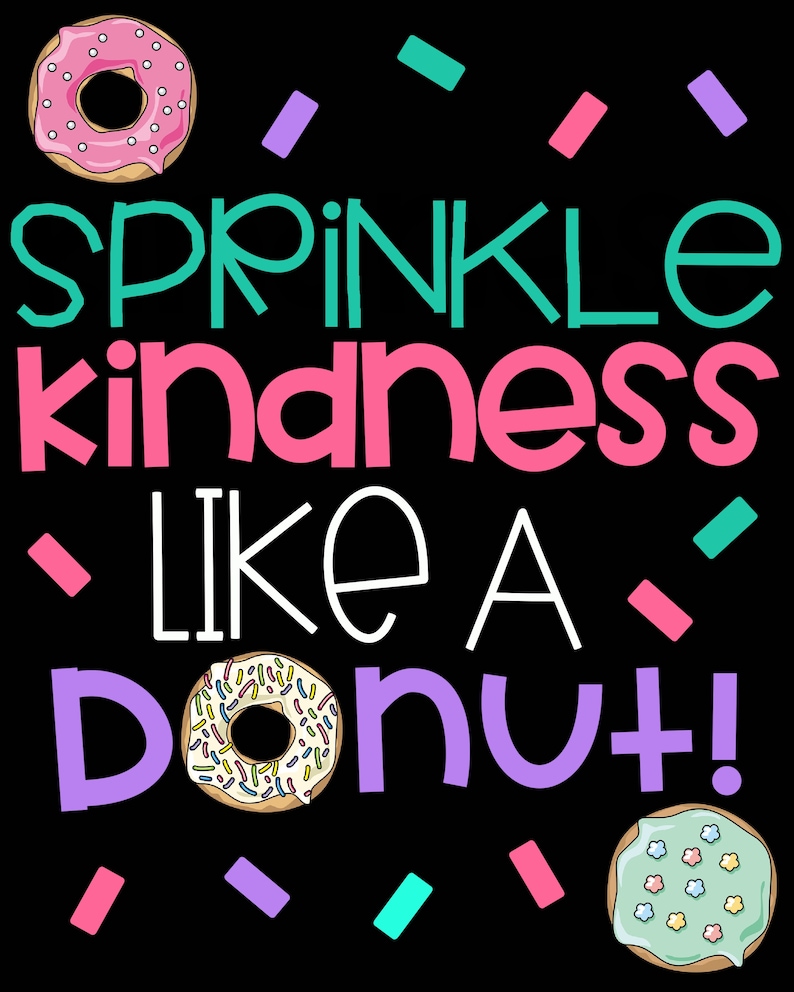 DONUT KINDNESS DECOR Sprinkle Kindness-bulletin Board - Etsy