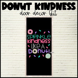 DONUT KINDNESS DECOR- Sprinkle Kindness-bulletin Board Kit-door ...