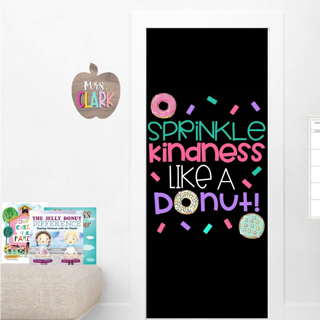 DONUT KINDNESS DECOR- Sprinkle Kindness-bulletin Board Kit-door ...