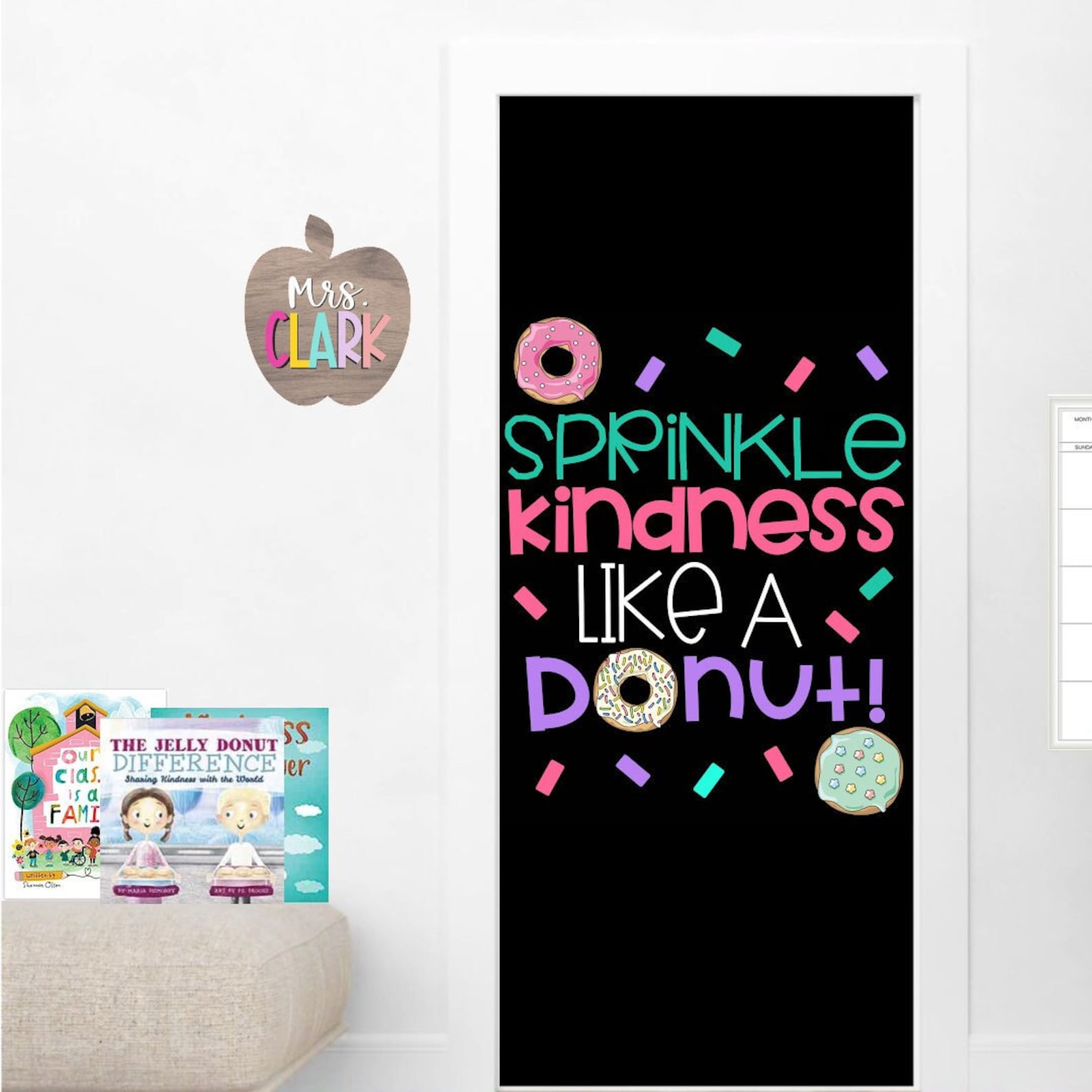 DONUT KINDNESS DECOR- Sprinkle Kindness-bulletin Board Kit-door ...