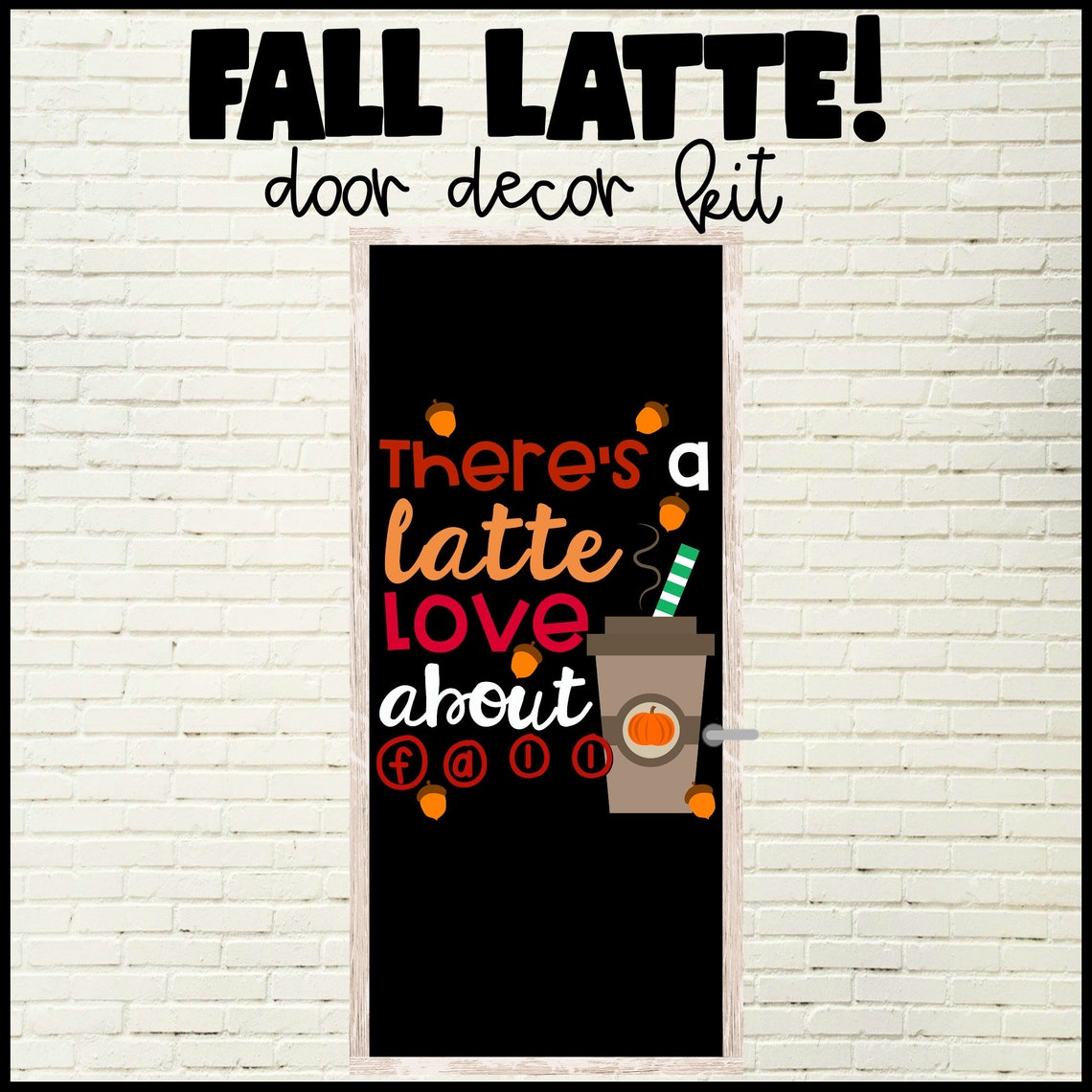 FALL COFFEE DECOR Aesthetic Room Decor Door Decoration - Etsy