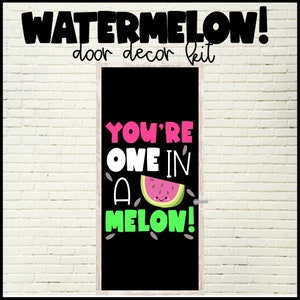 TROPICAL CLASSROOM DOOR - Watermelon Summer Room Decor - Summer Door ...