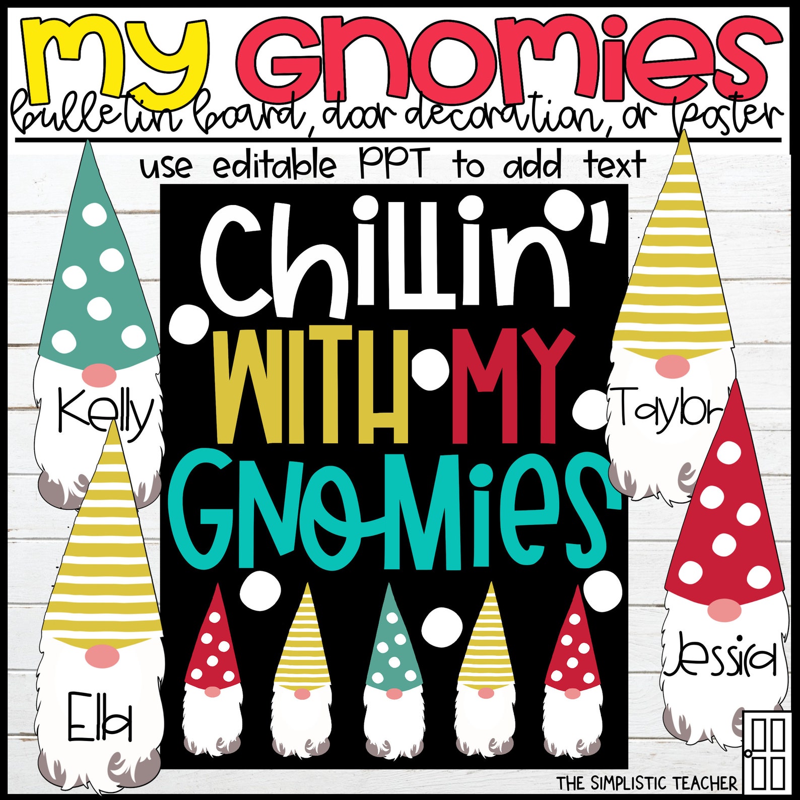 CLASSROOM DOOR DÉCOR Gnome Door Décor Chillin' Gnomies - Etsy