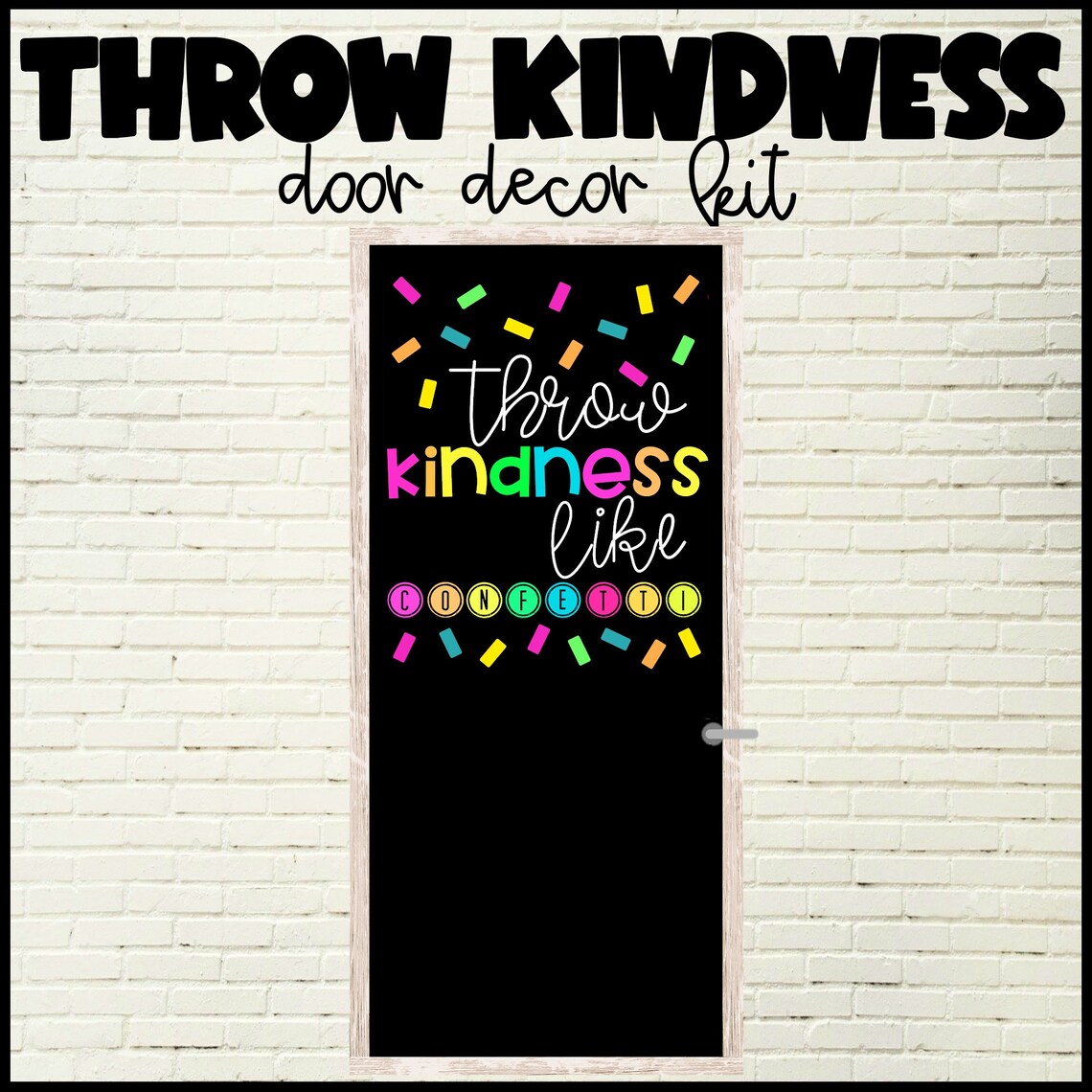 KINDNESS DECOR Throw Kindness Like Confetti-bulletin Board | Etsy