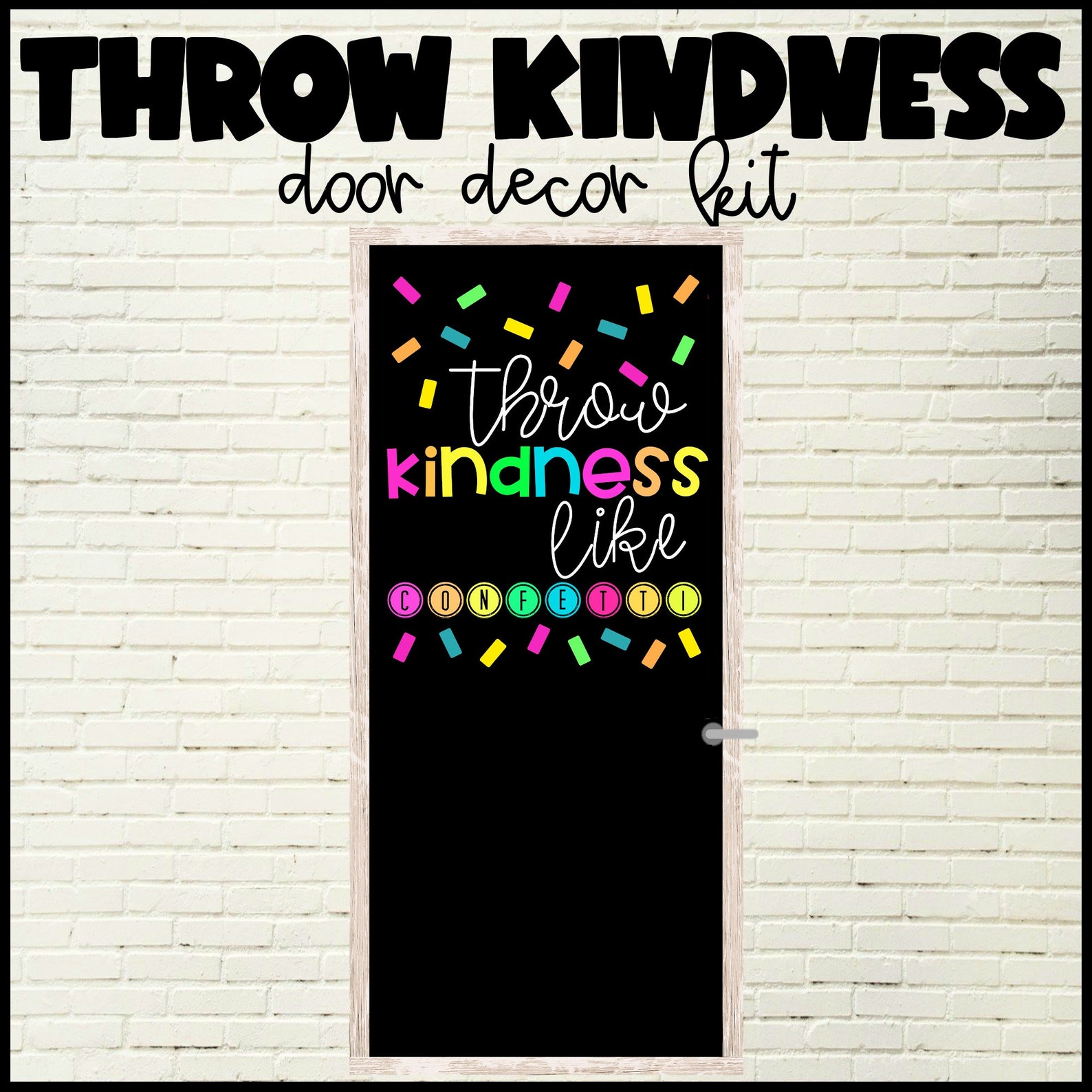 KINDNESS DECOR Throw Kindness Like Confetti-bulletin Board | Etsy