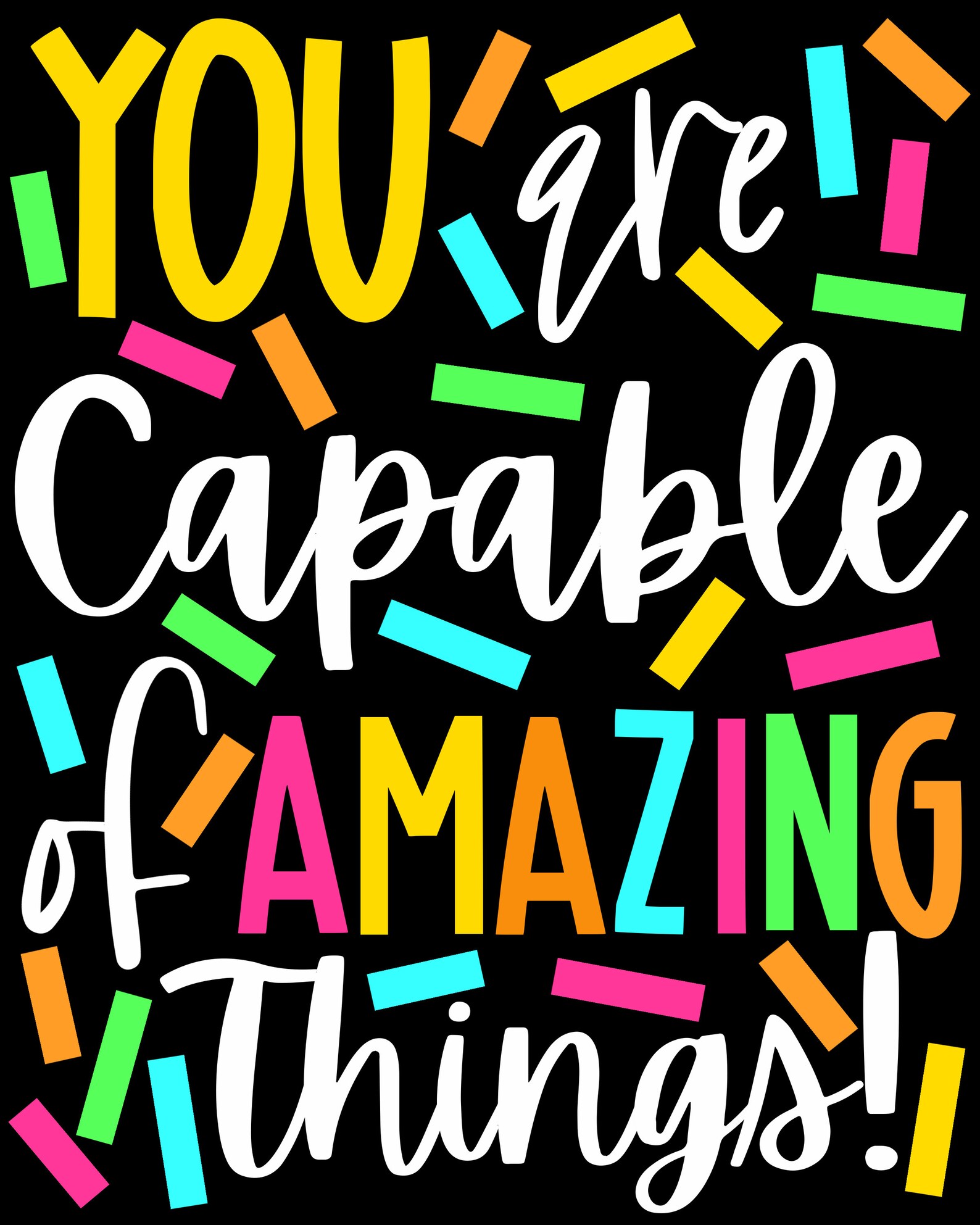 YOU ARE CAPABLE Classroom Door Kit Teacher Bulletin Board - Etsy