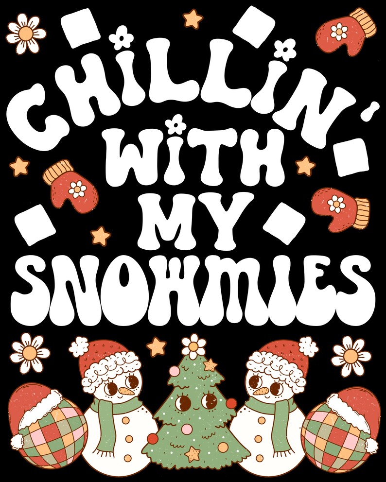 Retro Snowmies Door Decor Kit: Boho Christmas Classroom Bulletin Board ...