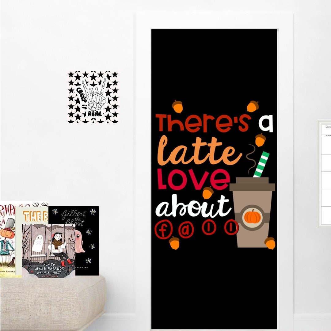 FALL COFFEE DECOR - Aesthetic Room Decor - Door Decoration - Entry Way ...
