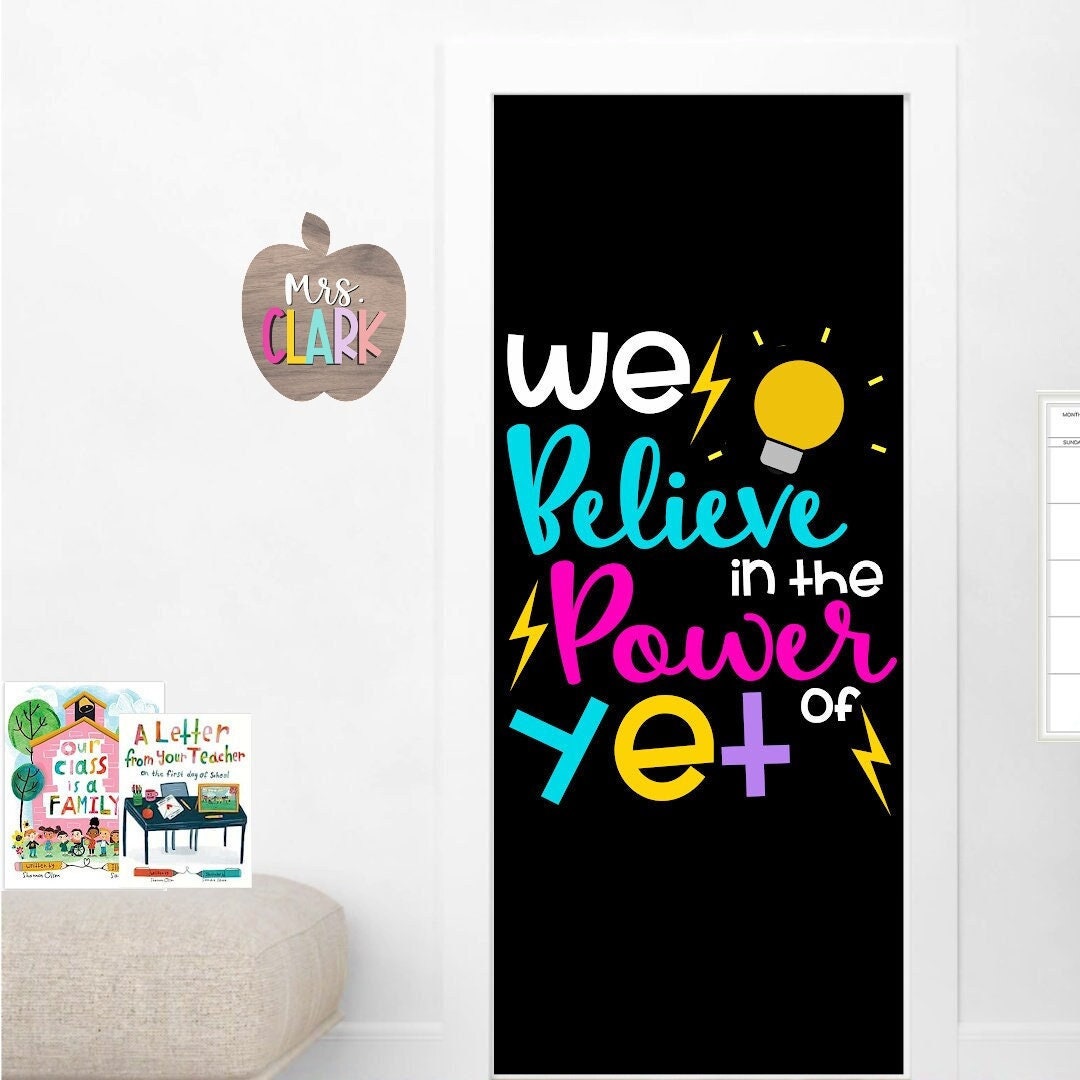 WE BELIEVE SIGN - Bulletin Board Decoration - Card Stock Poster ...