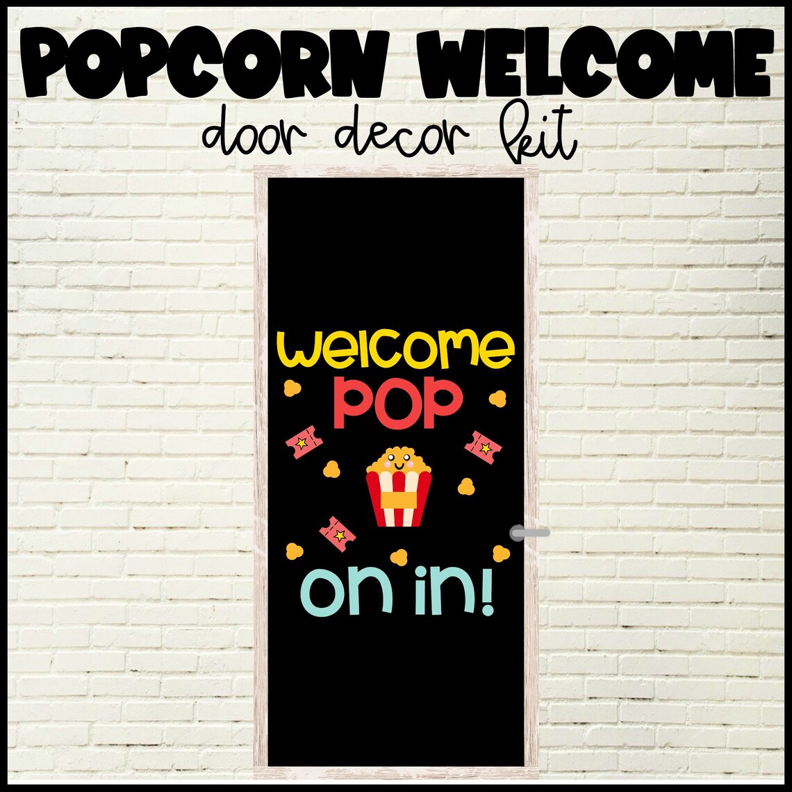 WELCOME SIGN Popcorn Poster Bulletin Board Kit School - Etsy
