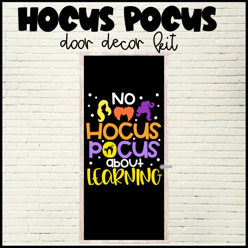 Hocus Pocus Classroom Door Decor: Halloween Fall Bulletin Board - Etsy
