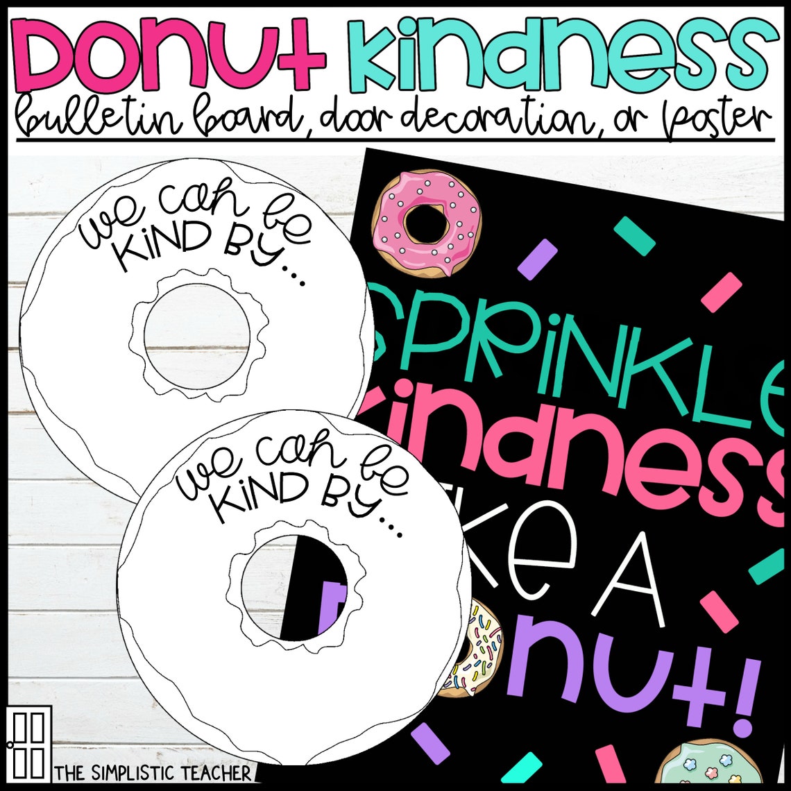 DONUT KINDNESS DECOR Sprinkle Kindness-bulletin Board - Etsy