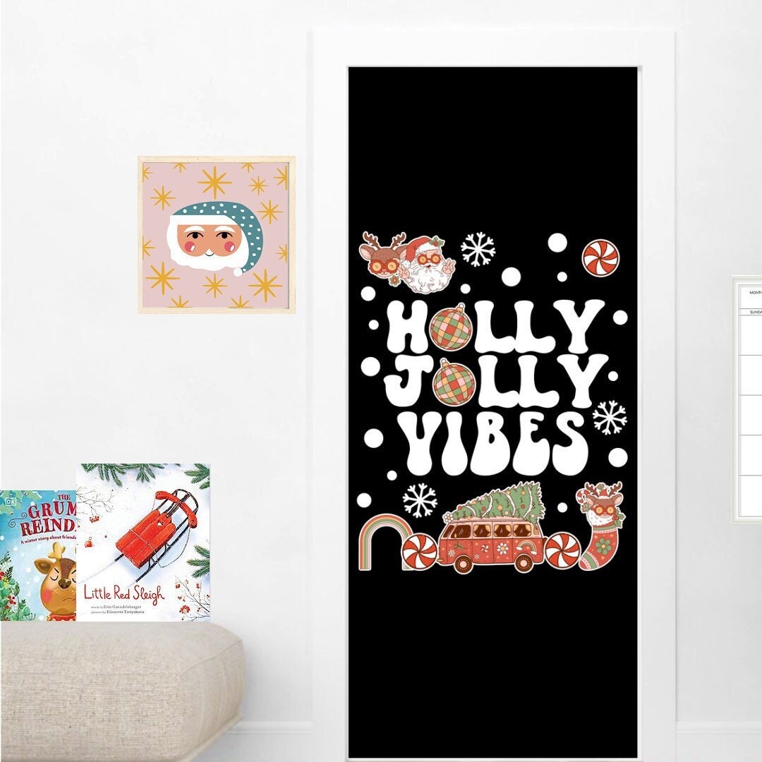RETRO GROOVY BOHO Teacher Door Kit-boho Christmas Classroom Door Decor ...
