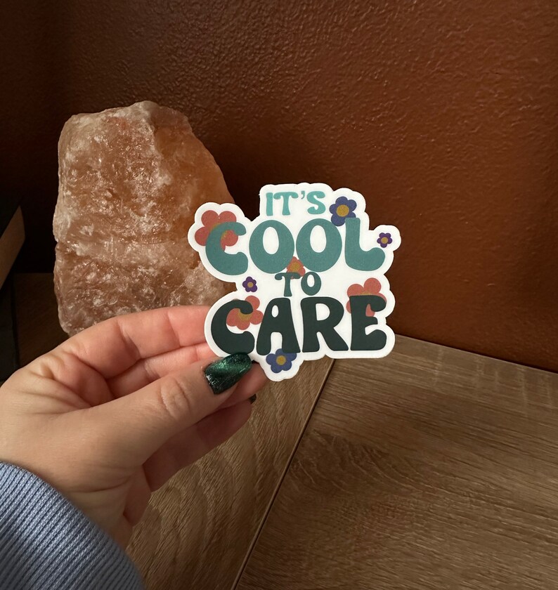 It's Cool to Care Sticker - Etsy