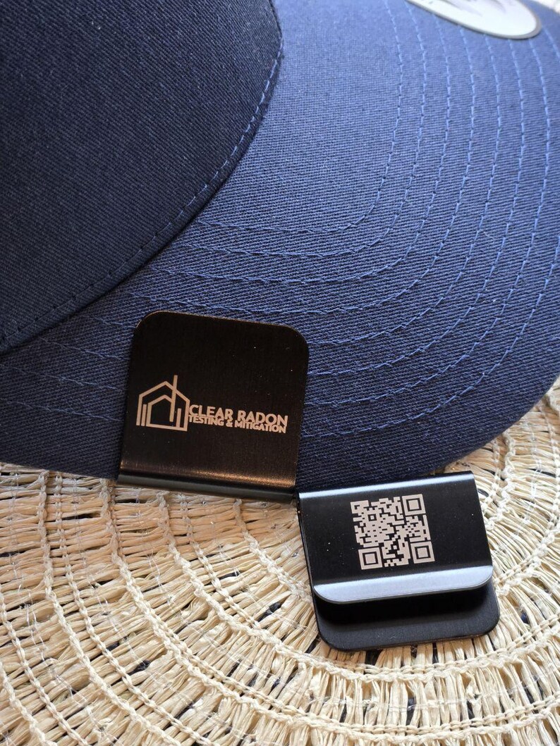 Customizable Hat Clips With QR Code and Brand Logo – Personalized ...