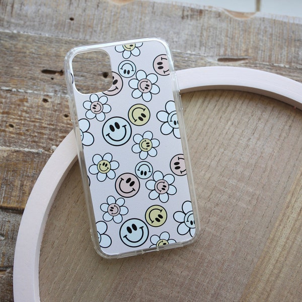Smiley Face Phone Case - Etsy