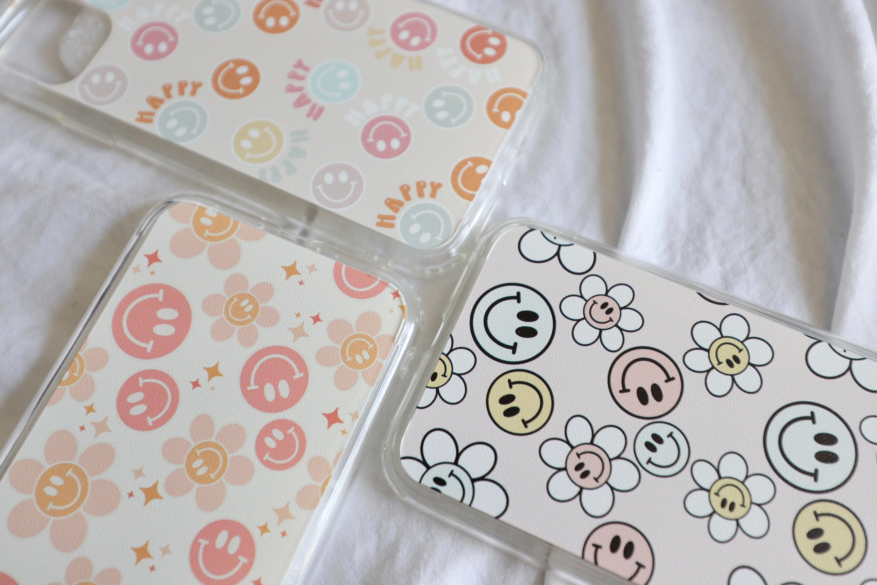 Smiley Retro Flowers iPhone Case, Smiley Face, Trending Phone Cases ...