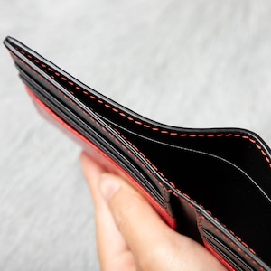 Personalized Premium Red Alligator Men's Handmade Leather Wallet ...