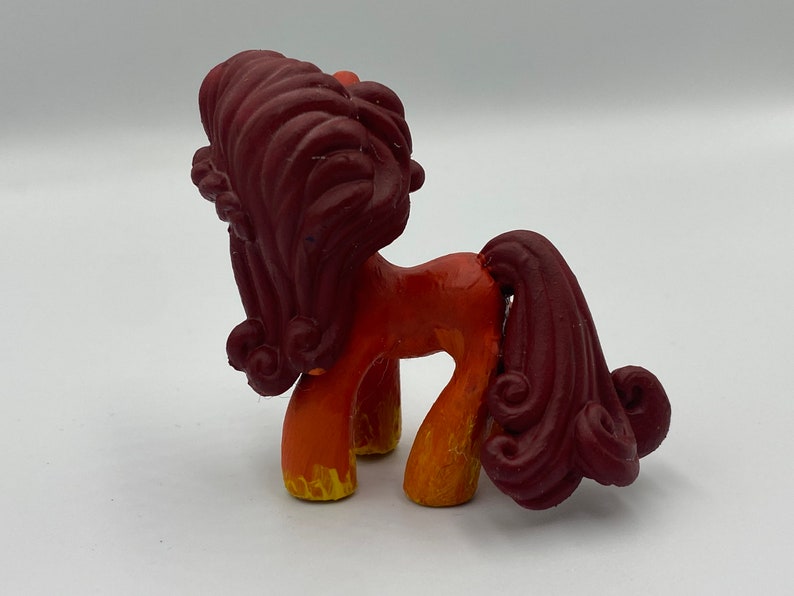 OOAK MLP My Little Pony Repaint Art Doll Horse Flame Fire Pony - Etsy