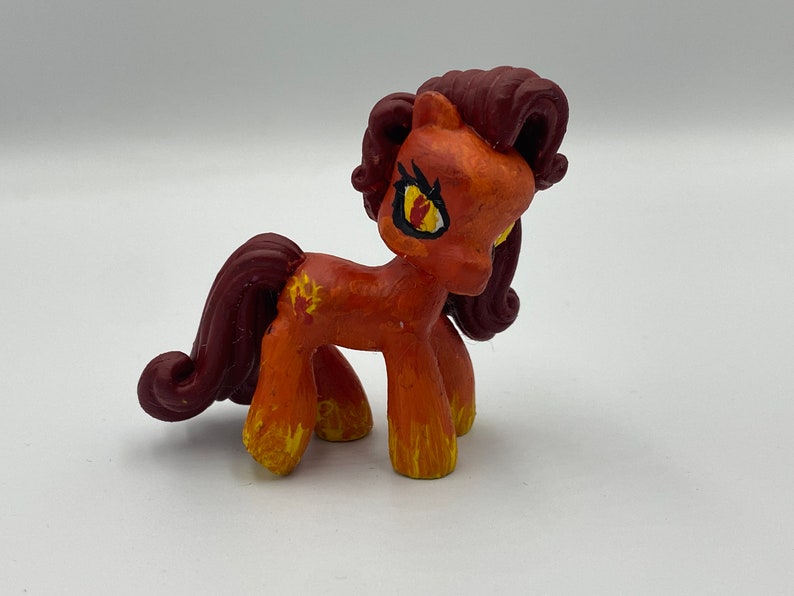 OOAK MLP My Little Pony Repaint Art Doll Horse Flame Fire Pony - Etsy