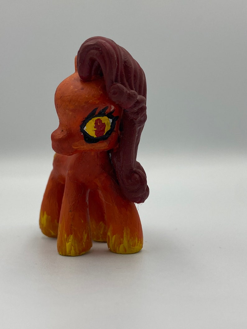 OOAK MLP My Little Pony Repaint Art Doll Horse Flame Fire Pony - Etsy