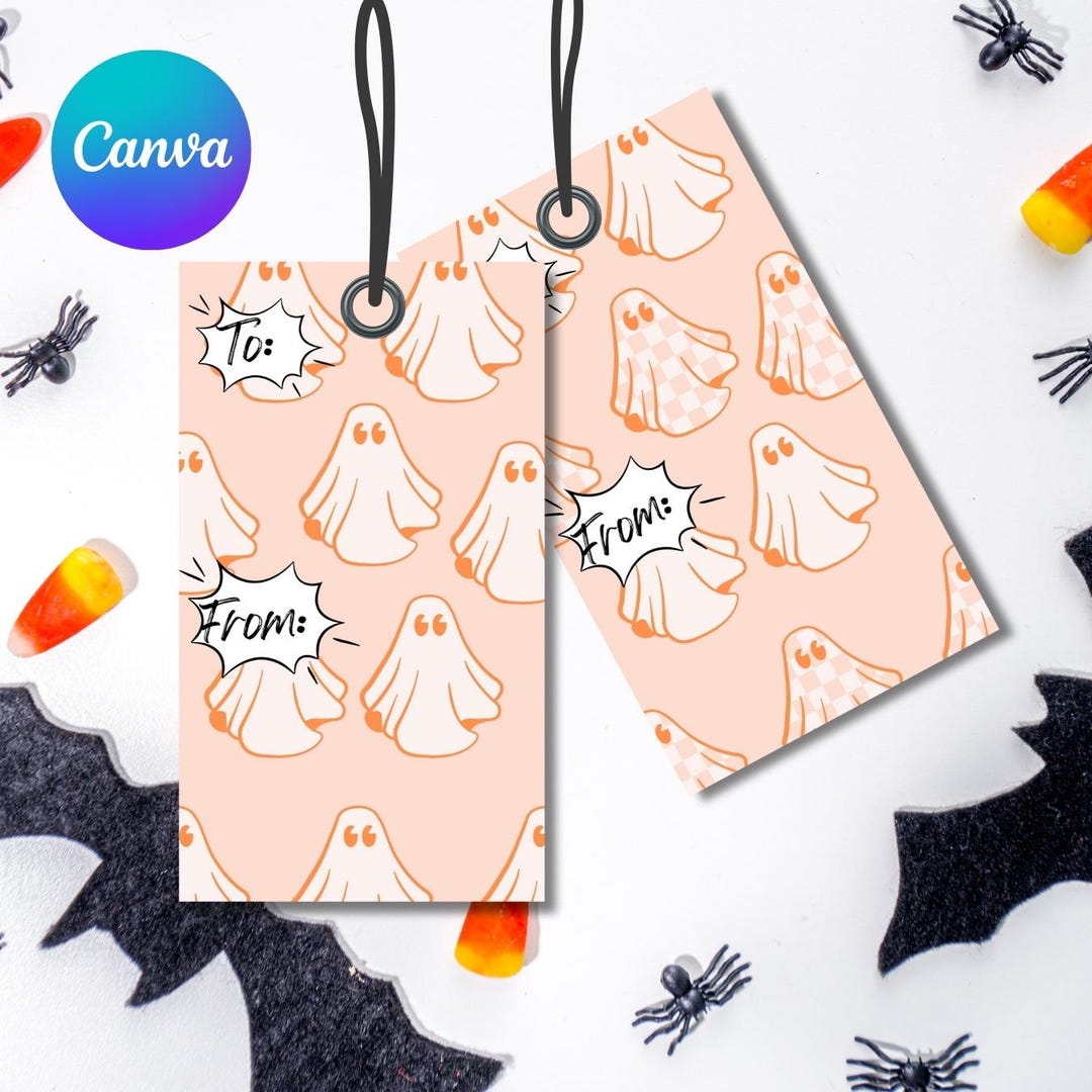 Halloween Treat Bags, Halloween Tags Printable, Customizable, Trick or ...