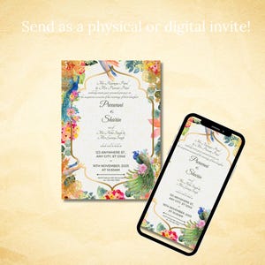 Indian Wedding Invitations Hindu Asian Mehendi Sangeet Reception Haldi ...