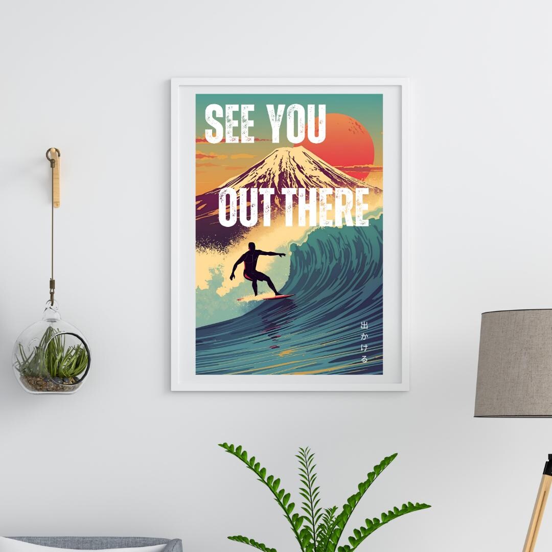 Vintage Surfing Poster Digital File, Malibu First Point Surf Art, Retro ...