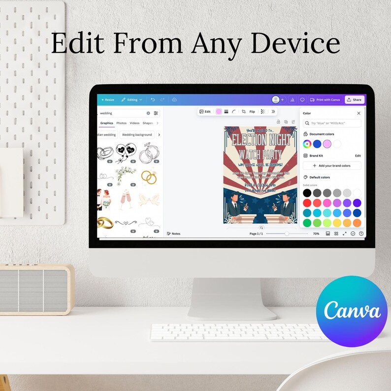 Election Night Watch Party Invitation, Political Watch Party Invite ...