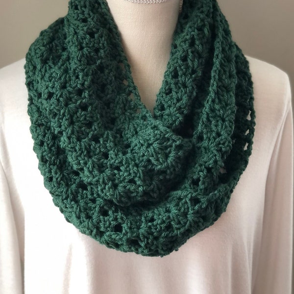Green Infinity Scarf - Etsy