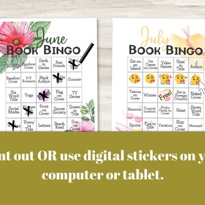 A Year of Book Bingo Monthly Reading Challenge for Book Lovers 12 ...