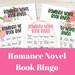 Romance Novel Book Bingo Fun Reading Challenge Game for | Etsy