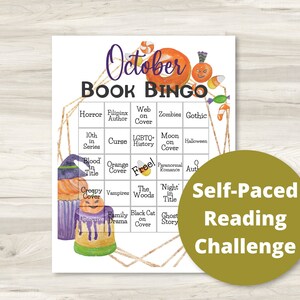 A Year of Book Bingo Monthly Reading Challenge for Book Lovers 12 ...