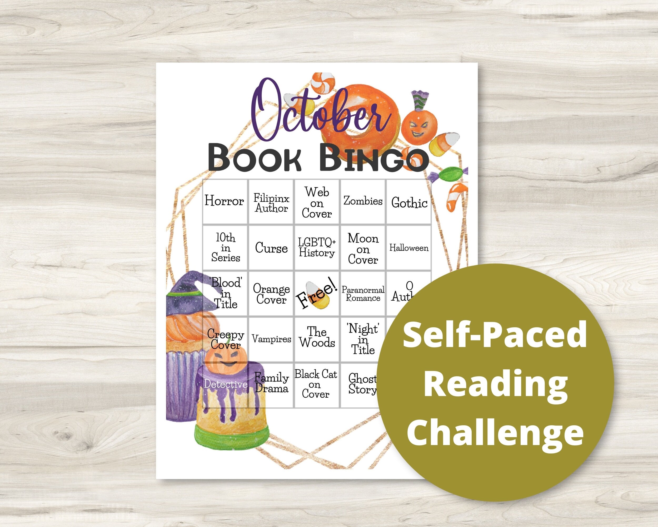 A Year of Book Bingo Monthly Reading Challenge for Book Lovers 12 ...