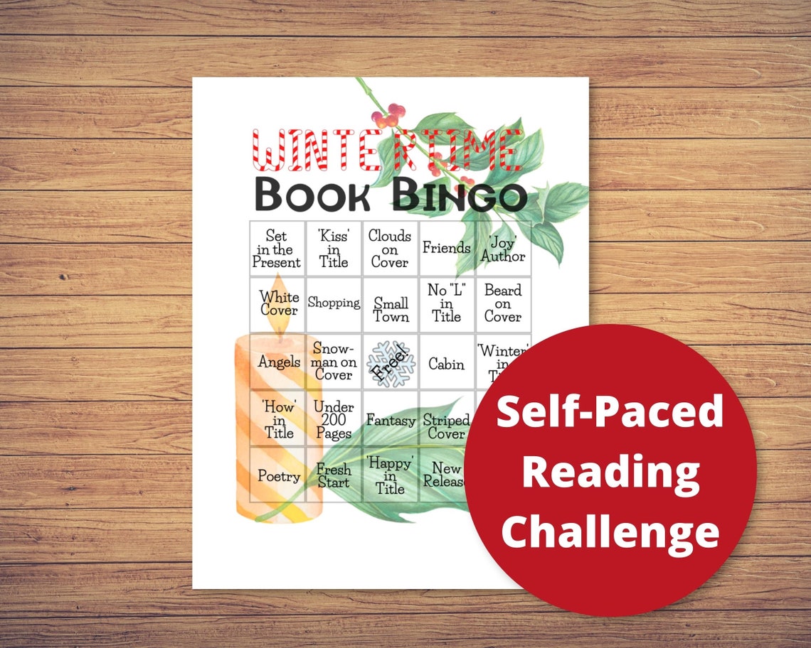 Wintertime Book Bingo Fun Reading Challenge for Christmas and the ...