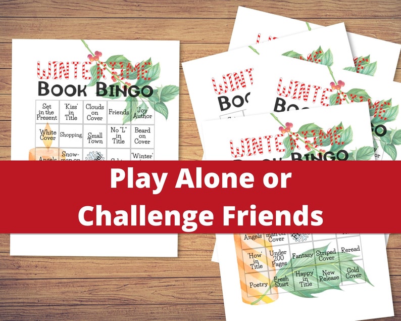 Wintertime Book Bingo Fun Reading Challenge for Christmas and the ...