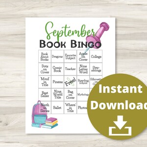 A Year of Book Bingo Monthly Reading Challenge for Book Lovers 12 ...