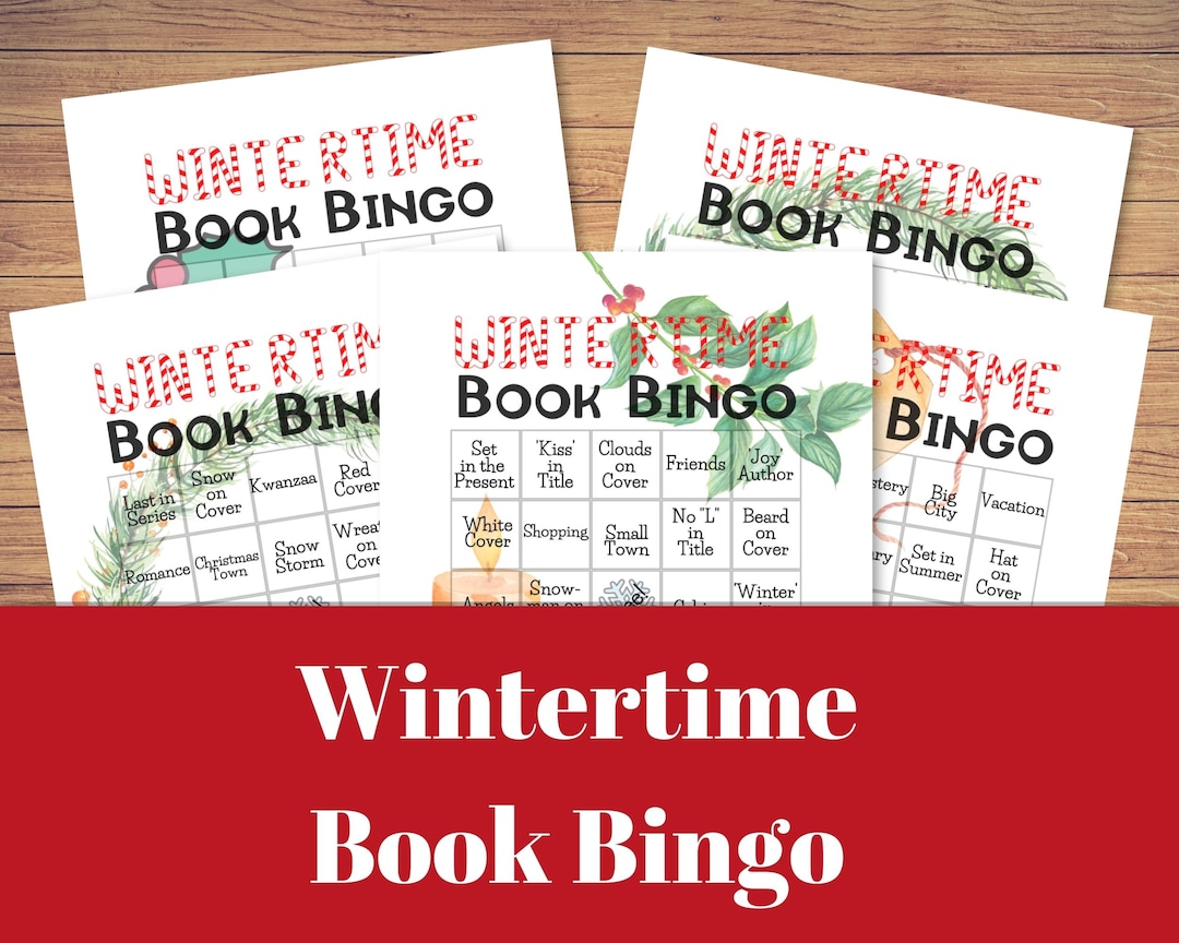Wintertime Book Bingo Fun Reading Challenge for Christmas and the ...