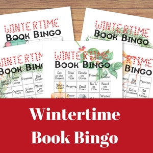 Wintertime Book Bingo Fun Reading Challenge for Christmas and the ...