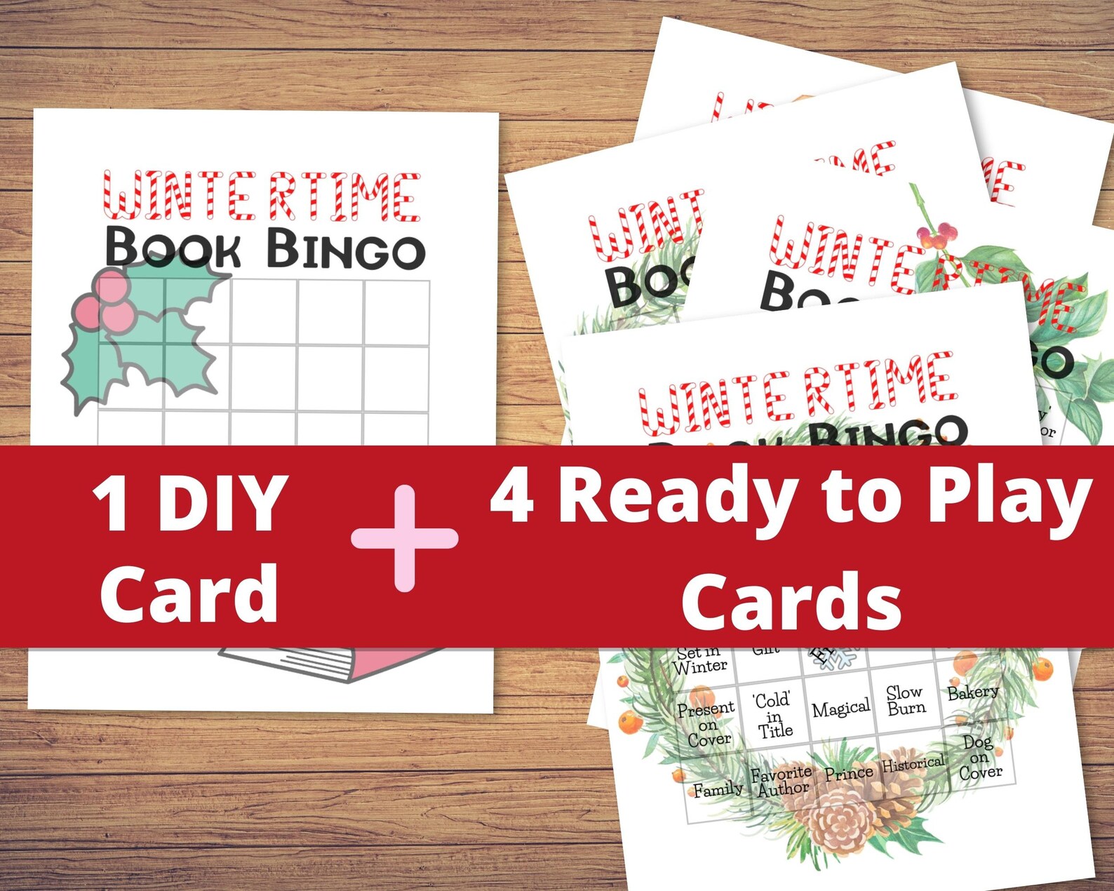 Wintertime Book Bingo Fun Reading Challenge for Christmas and the ...